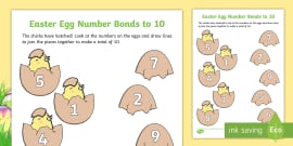 Easter Egg Number Bonds to 20 (Teacher-Made)