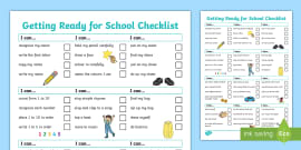 School Readiness Poster (teacher made)