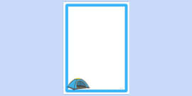 Camping Page Borders (teacher made)