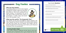 Guy Fawkes and the Gunpowder Plot Timeline Sequencing Cards - Story ...
