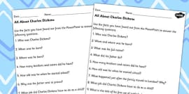 Charles Dickens Significant Individual Fact Sheet - fact, sheet