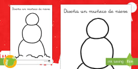 Ficha de actividad: Viste al muñeco de nieve (teacher made)