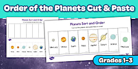 Planets Colour by Number Activity Sheets
