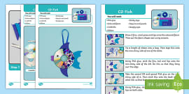 CD Fish Craft Instructions PowerPoint (Under the Sea)