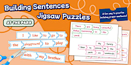 Sentence Building Worksheet - English Resources - Twinkl