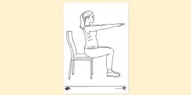 FREE! - Crunch Exercise Colouring Sheet | Colouring Pages