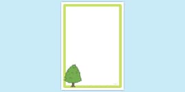 National tree week UK - Forest page borders - KS1 - Twinkl