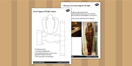 Make Your Own 3d Sarcophagus Template (teacher made)