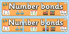 Number Bonds to 10 on Bats Display Cut-Outs (teacher made)