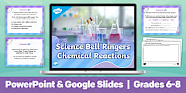 Matter & Energy Vocab Activity: 6th-8th Grade