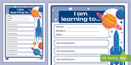 Space Themed Months of the Year Posters (teacher made)