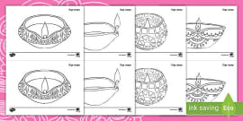 Rama and Sita Cut and Stick Story Map Activity - Twinkl