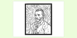 Vincent van Gogh-Themed Colouring Pages (creat de profesori)