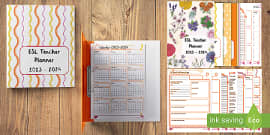 ESL Teacher Planner 2023-24 (teacher made) - Twinkl