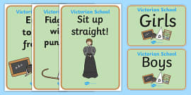 KS2 Victorian Timeline Poster Set - Primary Resource