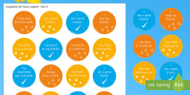 FREE! - Well-Being Stickers (teacher made)