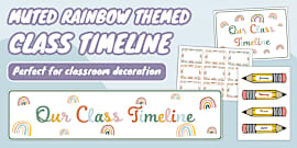 👉 Month and Year Rainbow Poster