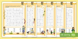 Level 5 Decodable Word Search Pack Weeks 11-20 - Twinkl