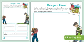 Design Your Own Farm Worksheets - Primary Resource - Twinkl