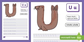 Alfabet: Pisanie po śladzie | Literka F f | Foka - Twinkl