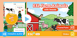 ESL Zoo Animals [Kids, A1-A2] (teacher made) - Twinkl