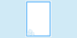 FREE! - Simple Cube Page Border | Page Borders | Twinkl