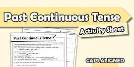 ESL Past Continuous Activity Sheet