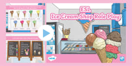 Ice Cream Shop Word Cards (ティーチャーメイド)