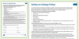 Outings Risk Assessment Checklist (teacher made) - Twinkl