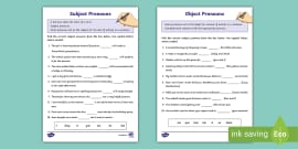 Subject and Object In A Sentence – Twinkl Teaching Wiki