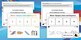 Winter Olympics Activities For Kids | Puzzles and Tasks