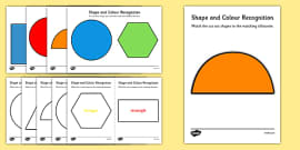 Shape and Colour Fishing Activity (teacher made) - Twinkl