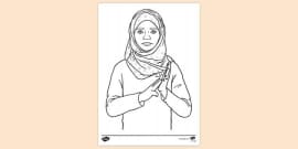 BSL Rabbit Colouring | Colouring Sheets (teacher made)