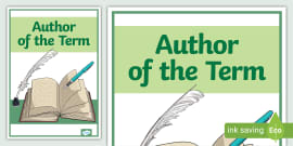 Book Author Bingo A3 Display Poster (teacher made) - Twinkl