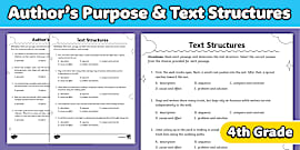 Author's Purpose Sorting Activity for 4th Grade | Twinkl USA