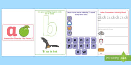 Interactive Phonics File (Alphabet) Creation Resource Pack