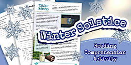 KS1 Winter Solstice Reading Comprehension Activity