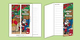 FREE! - Alphablocks: Letter to Santa Writing Template