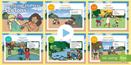 Seasons Matching Worksheet - Seasons Matching Game, season, activity