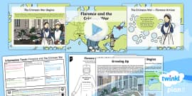 Florence Nightingale Timeline - KS1 PowerPoint - Twinkl