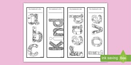 Editable Bookmark Templates | F-2 | Australia (teacher made)