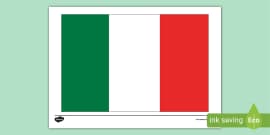 Italy Flag Bunting | Italian Flag Resource (teacher made)
