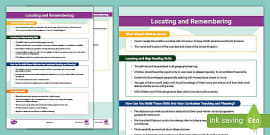 Adult Subject Knowledge Sheet Locational Knowledge - Twinkl