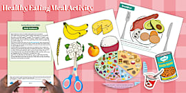 Healthy Eating Chart - Matching Game
