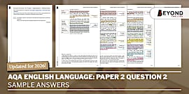 AQA English Language Paper 2 Question 4 Model Answer Beyond