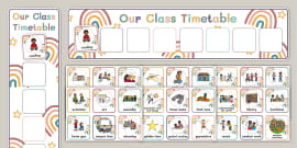 FREE! - Visual Timetable | Daily Structure | Back To School | Twinkl