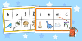 Phase 2 Phoneme And Letter Matching Cards (teacher made)