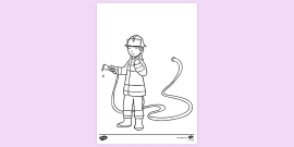 Fire Engine Colouring Page | Colouring Sheets | Twinkl