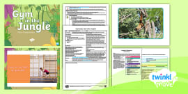 Twinkl Move PE - Year 1 Gymnastics: Animals Lesson 2 - Bouncing Bunnies