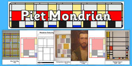 Mondrian-Inspired 2D Shape Templates (teacher made) - Twinkl